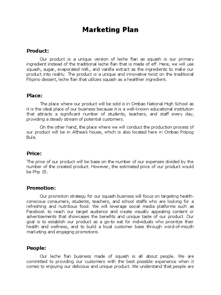 Marketing Plan | PDF | Marketing | Brand