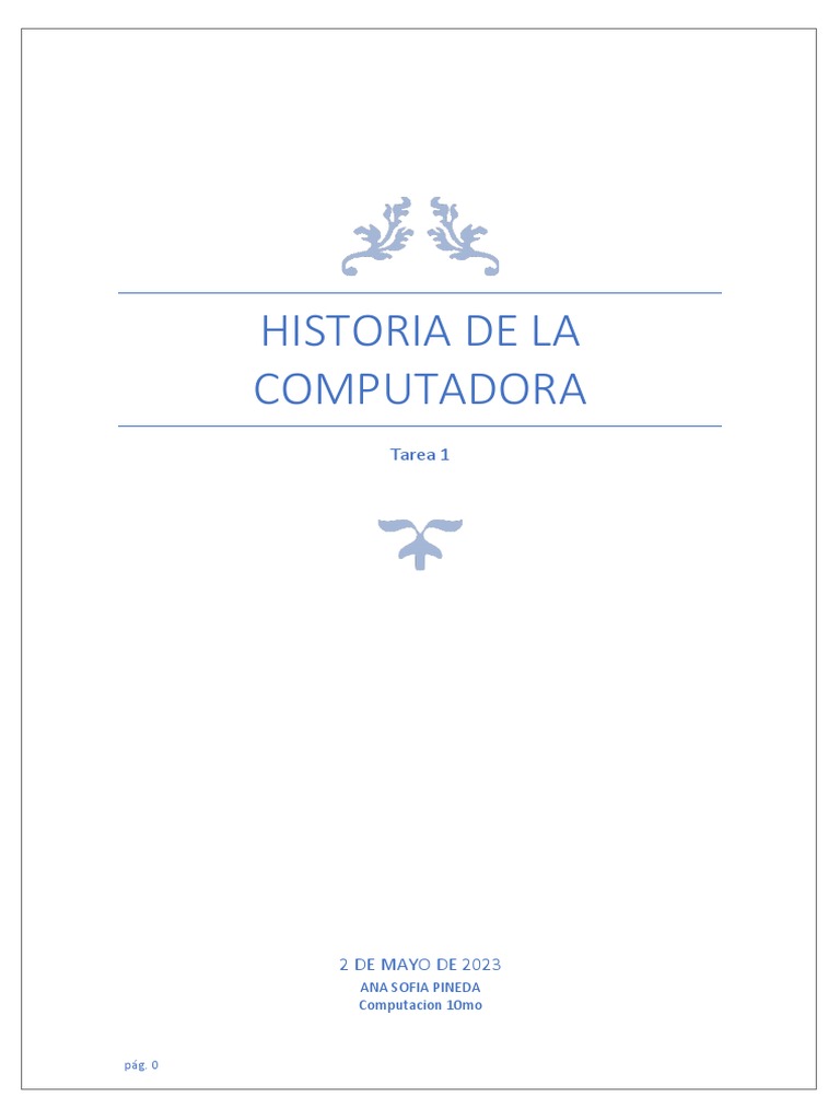Historia de La Computacion PDF | PDF | Informática | Science