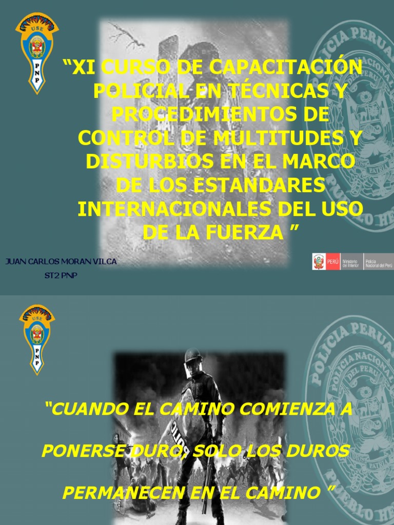 Curso Policía: Control de Multitudes | PDF | Escopeta | Policía
