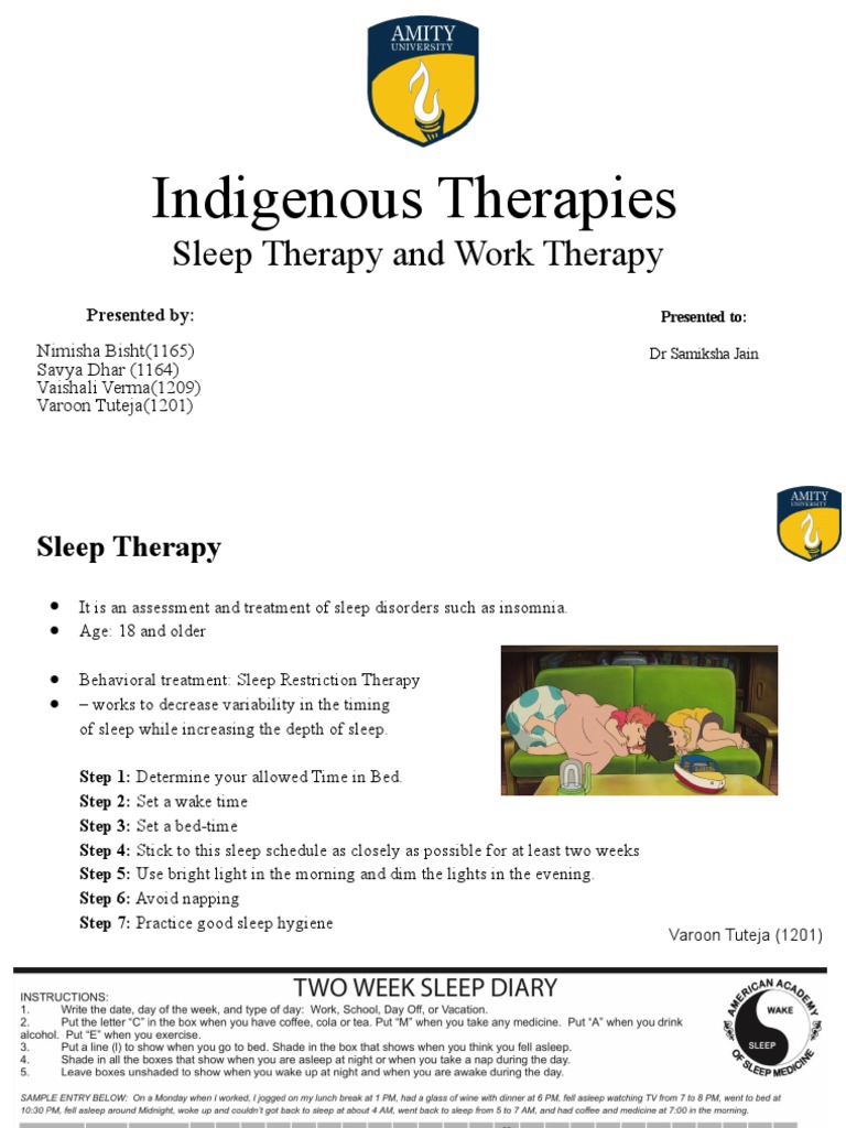 Indigenous Therapies - Sleep and Work | PDF | Human Factors And ...