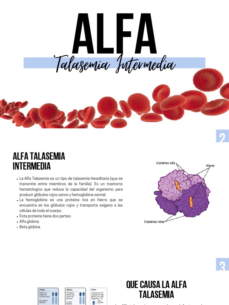 Alfa Talasemia | PDF | Causas de la muerte | Hematología