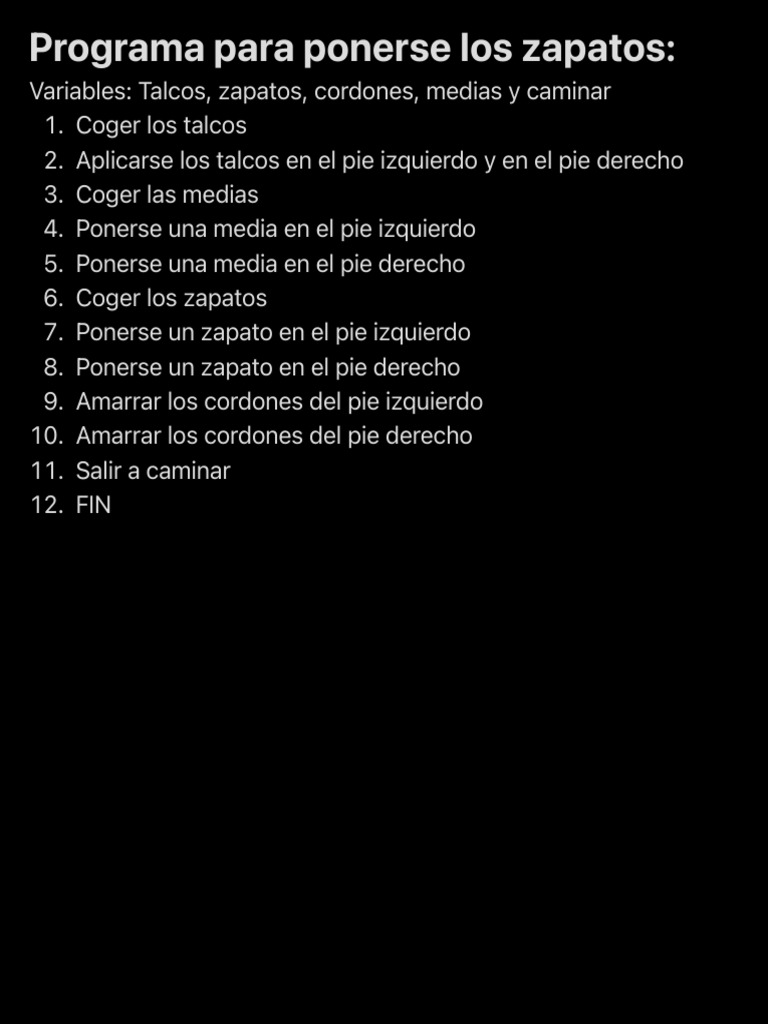 Programa para Ponerse Los Zapatos PDF | PDF