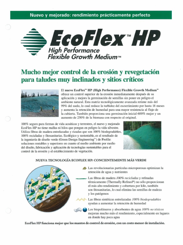 Ficha Tecnica Mulch EcoFlex FGM HP EMIN | PDF