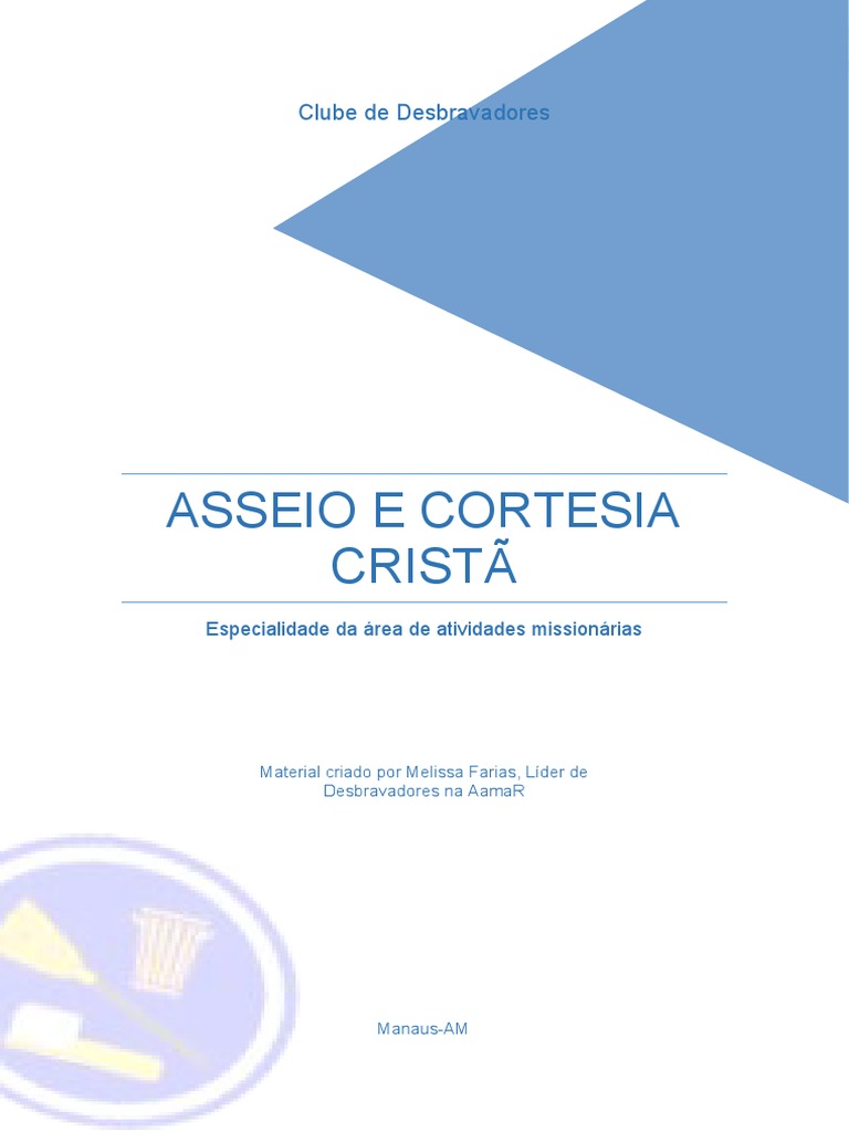 Especialidade Asseio e Cortesia Cristã | PDF | Pensamento | Dor