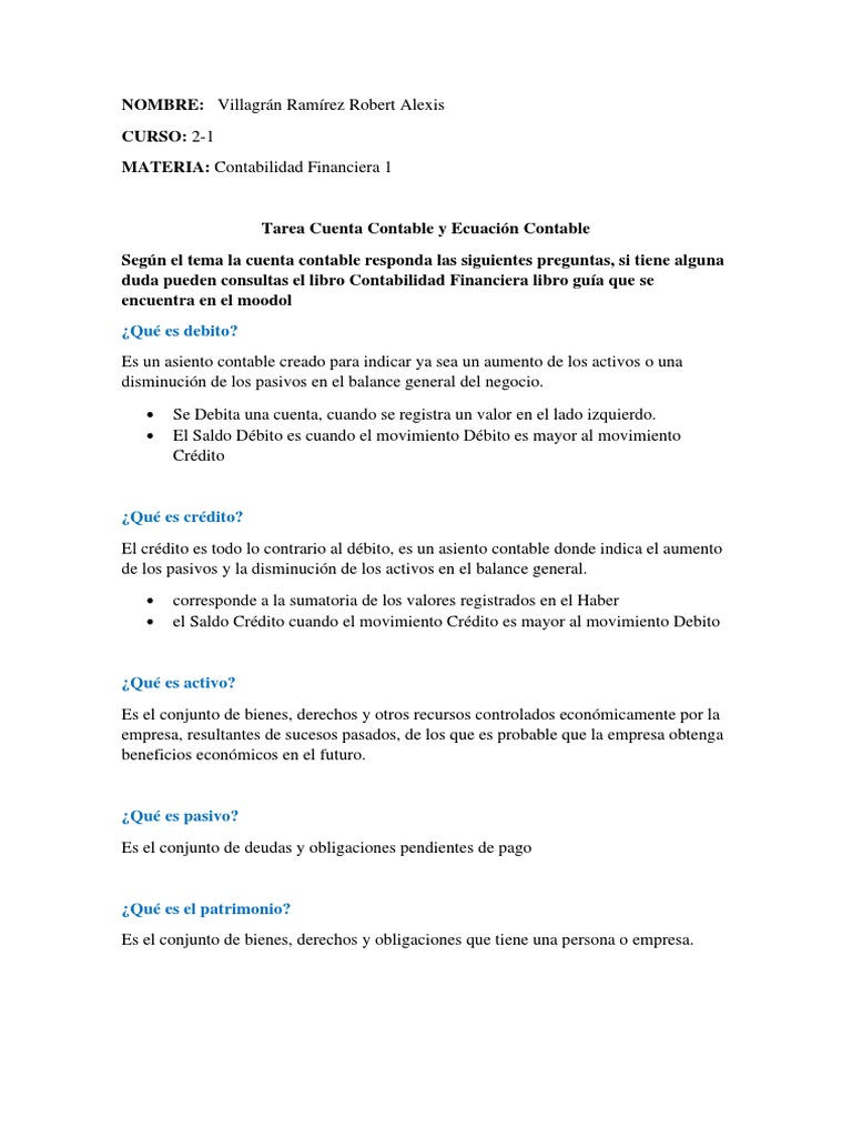 Cuenta Contable | PDF | Contabilidad | Negocios económicos