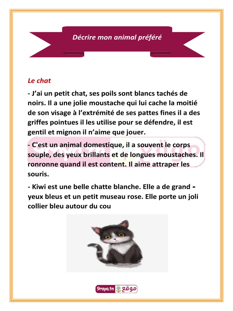 Decrire Un Animal | PDF