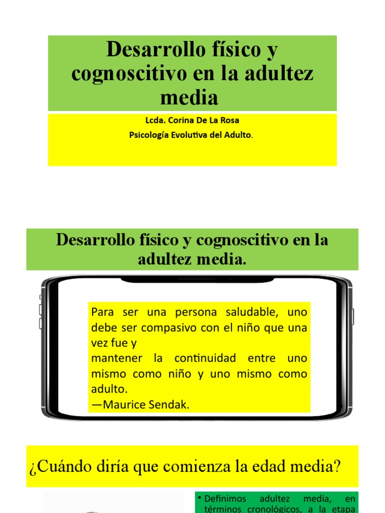 Desarrollo Físico y Cognoscitivo en La Adultez Media | PDF | Adultos | Menopausia