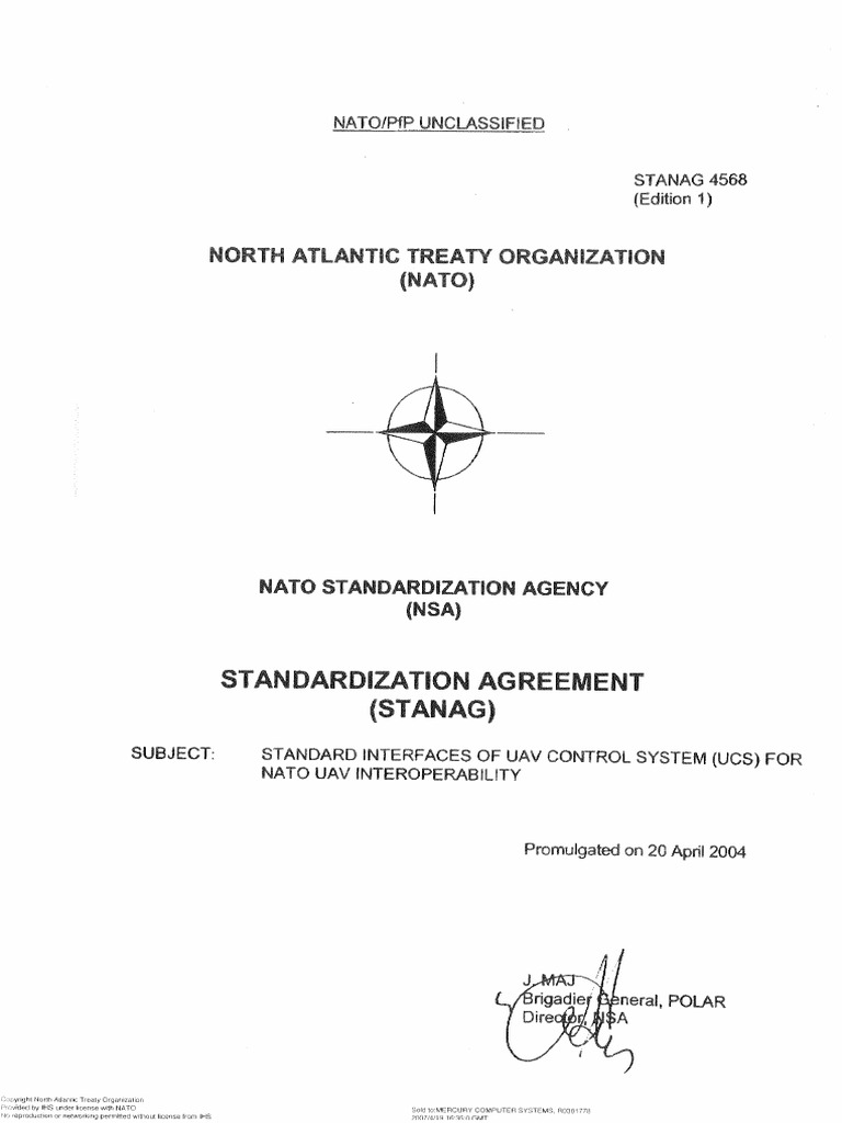 2004 Nato Stanag 4568 Edition 1 PDF | PDF