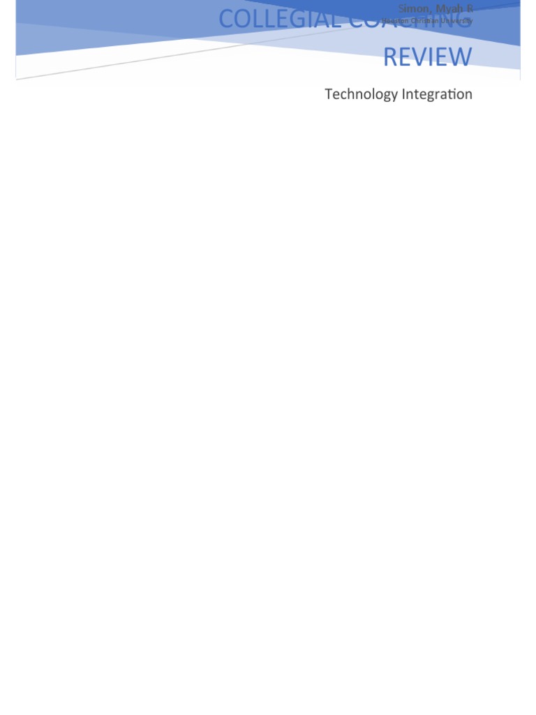 Benefits of Collegial Coaching in Education | PDF | Teachers ...
