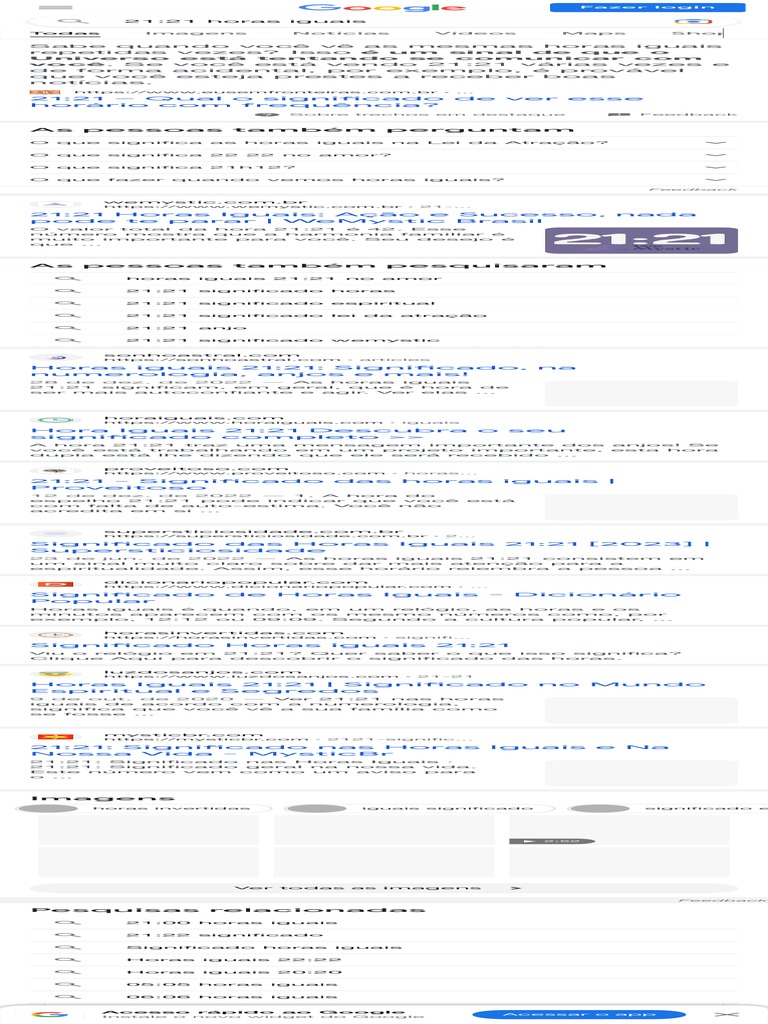 2121 Horas Iguais - Pesquisa Google PDF | PDF | Anjo