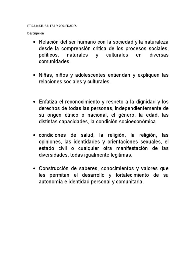 Etica Naturaleza y Sociedades | PDF | Sociedad | Naturaleza