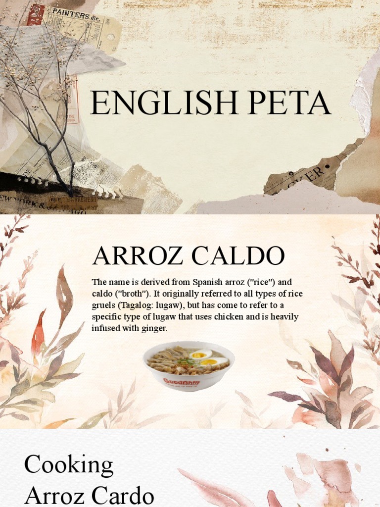English Peta | PDF | Cooking, Food & Wine