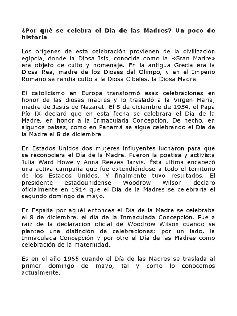 Dia de La Madre | PDF | Religión y espiritualidad