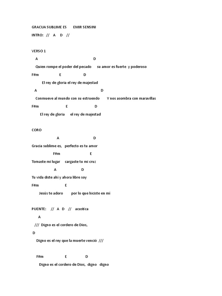 Gracia Sublime Es Emir Sensini | PDF
