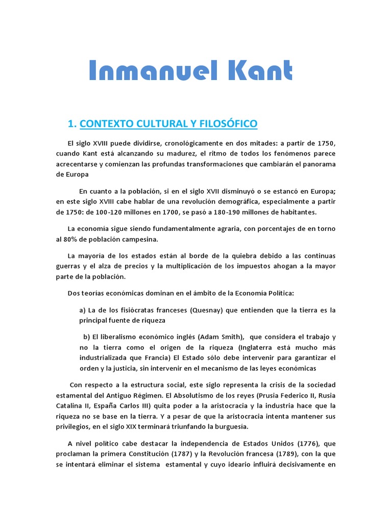 9 Esquema de Kant PDF | PDF | Immanuel Kant | Moralidad