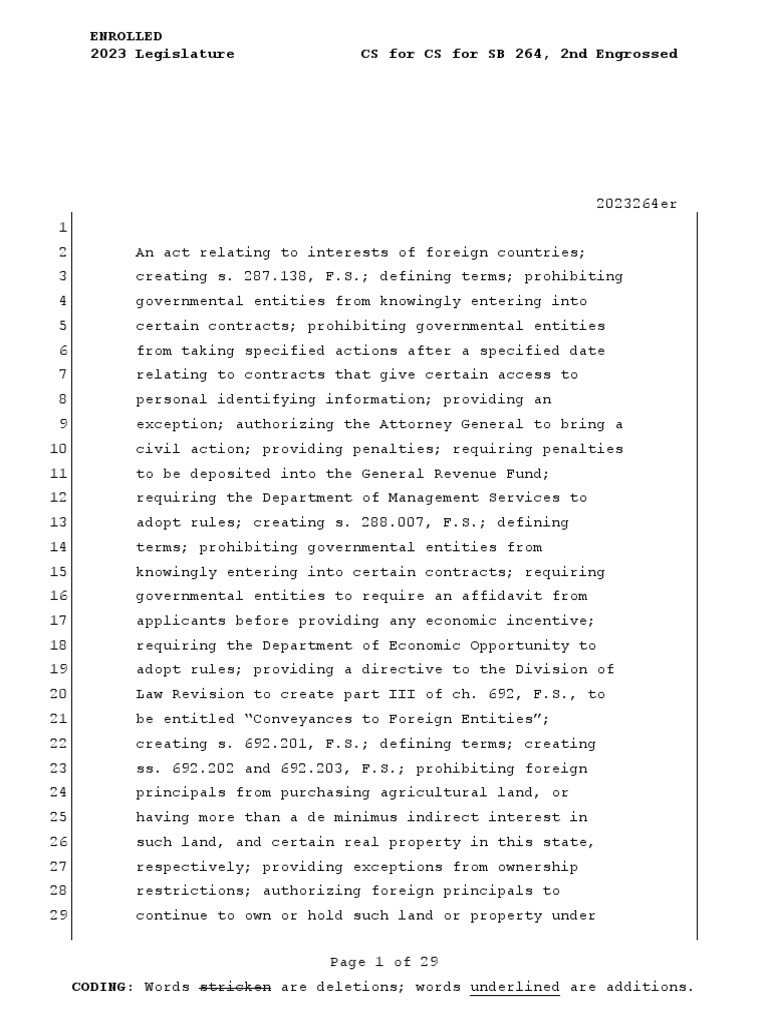 SB 264 | PDF | Asset Forfeiture | Ownership