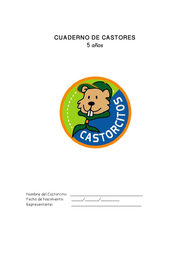 Cuaderno+de+Castores+ 5+años | PDF | Ocio | Naturaleza