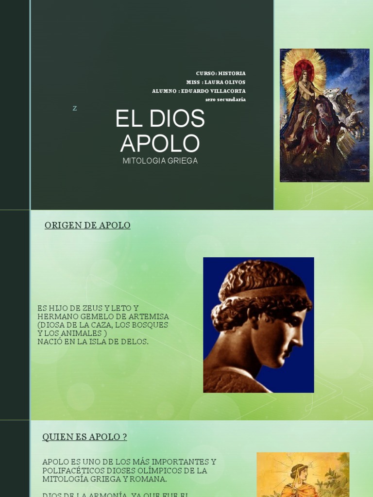 Dios Apolo - Historia | PDF