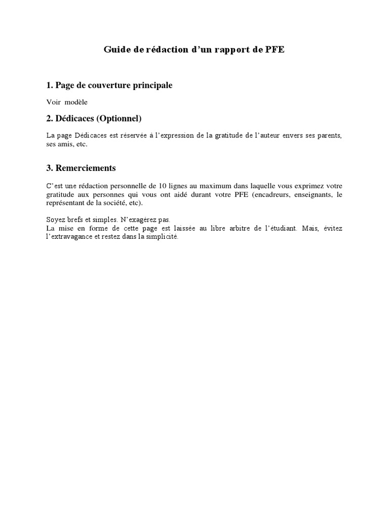 Guide Des Rapports de PFE Kadiri PDF | PDF