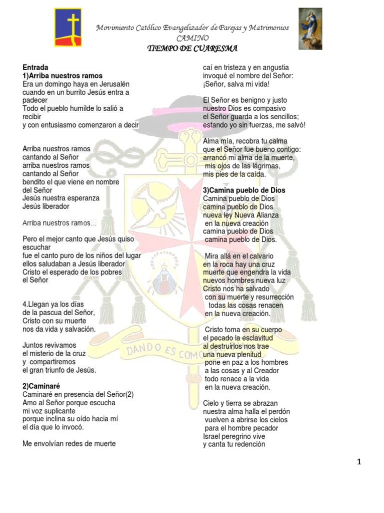 Cantos de Cuaresma Catedral Oficial | PDF | Cristo (título) | Prestado