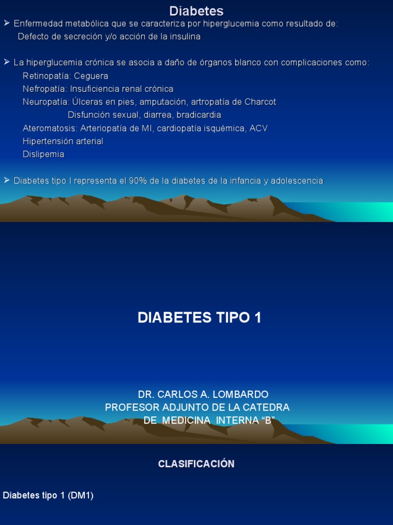 Diabetes Tipo 1 | PDF | Diabetes | Enfermedades y trastornos