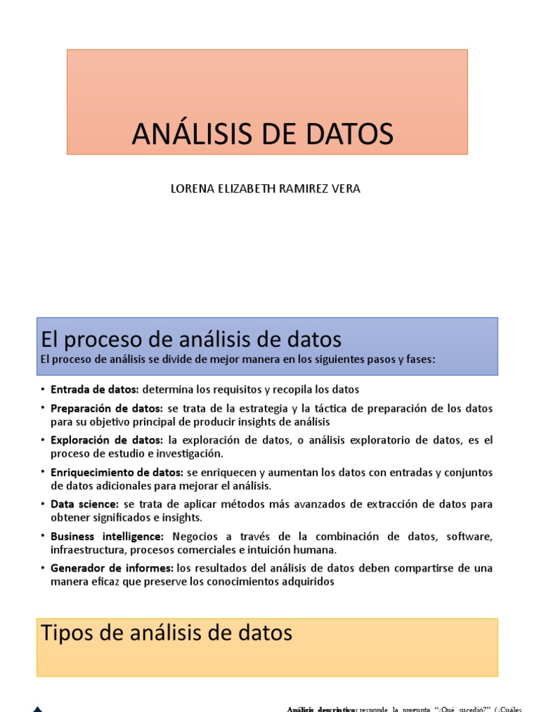 Análisis de Datos | PDF