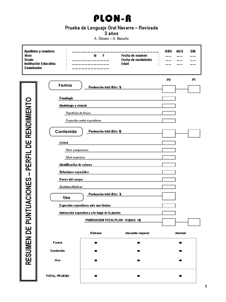 Plon de Tres Años | PDF | Cognición | Lingüística