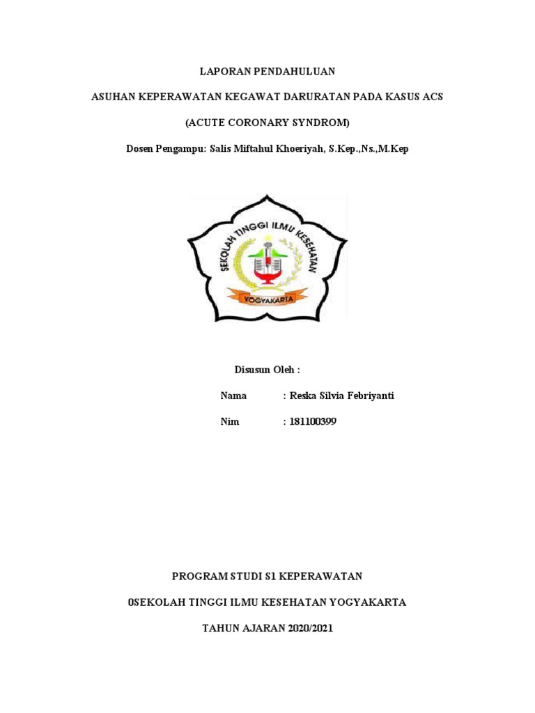 Laporan Pendahuluan Acs | PDF