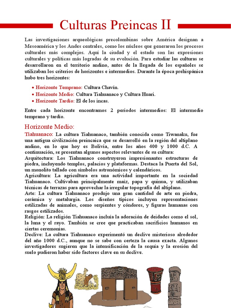 Culturas Preincas II.docx | PDF | Imperio Inca | Andes