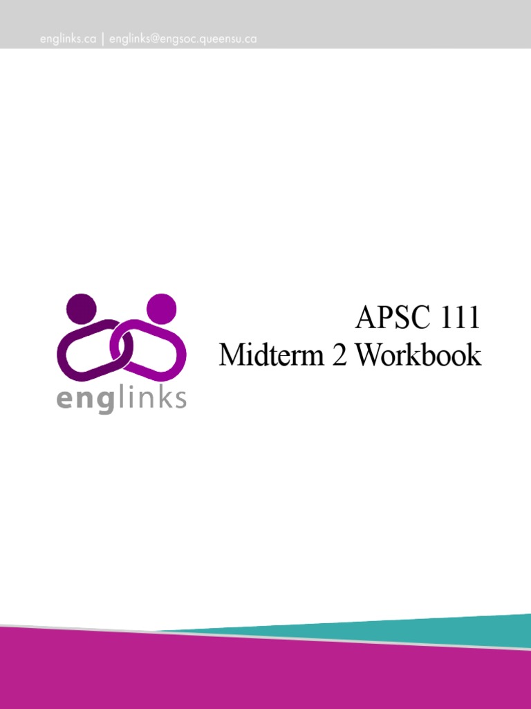 APSC 111 MT 2 Workbook | PDF | Force | Acceleration