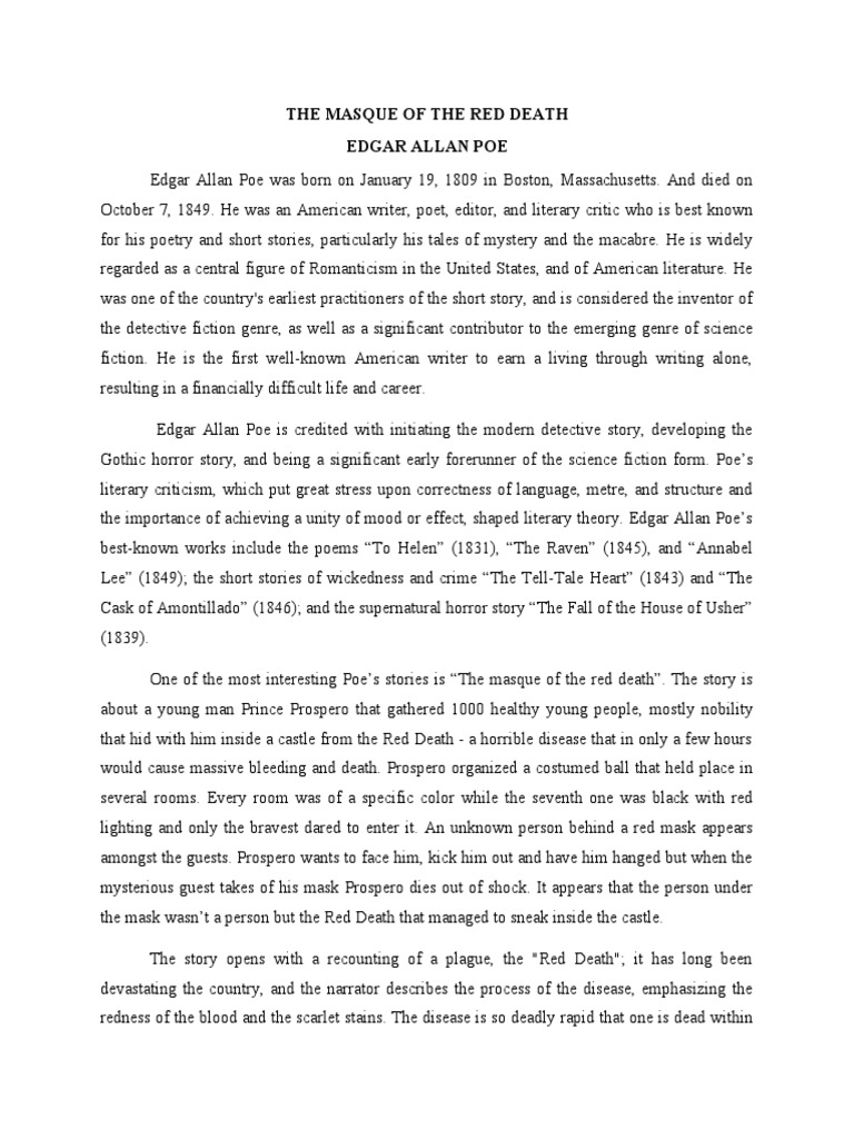 The Masque of The Red Death | PDF