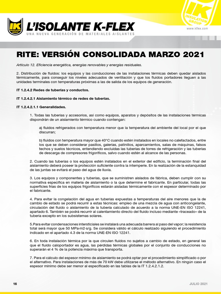 Es Plist Rite 03 2021 | PDF | Aislamiento térmico | Refrigerador