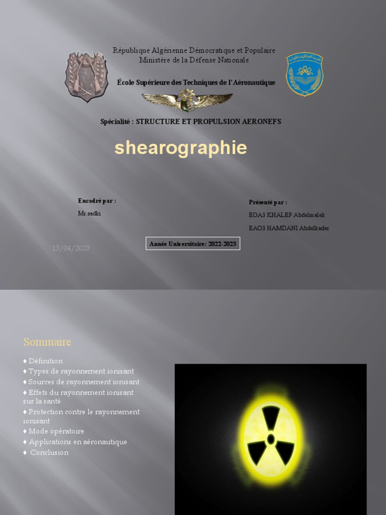 Rayonnement Ionisant KHALEF HAMDANI | PDF | Rayonnement ionisant ...