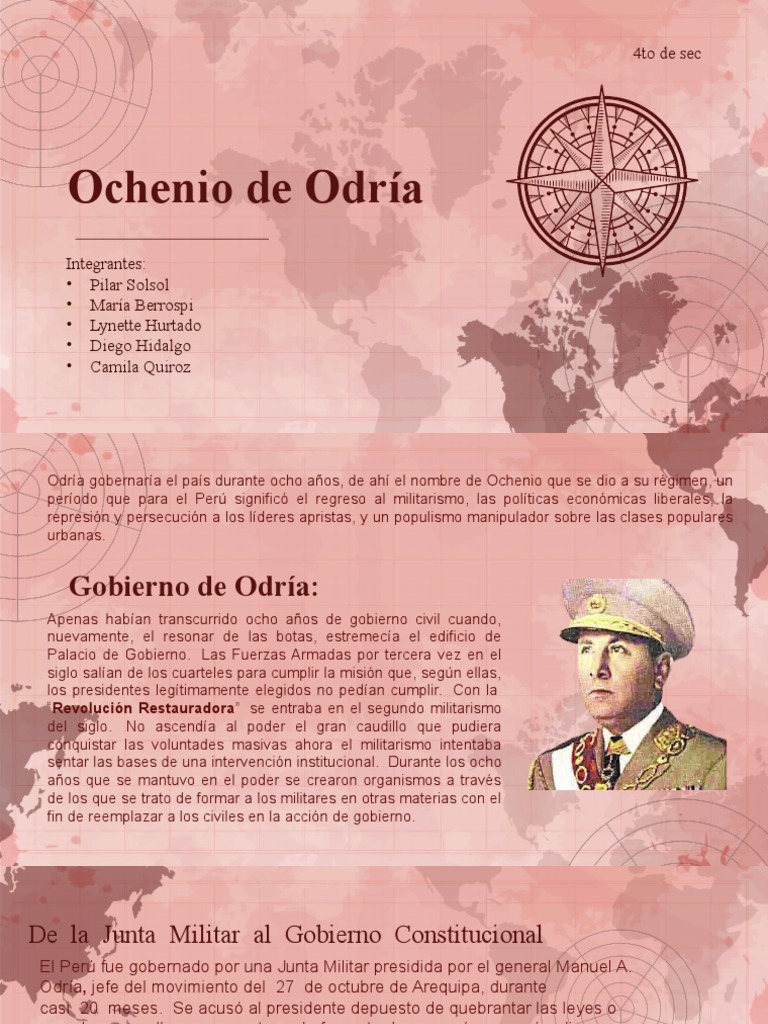 Ochenio de Odría: Militarismo y Cambio | PDF | Gobierno