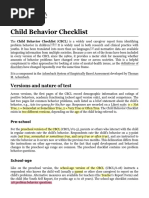 Child Behavior Checklist (CBCL 1.5-5 Years) | PDF | Human Development | Mental Health