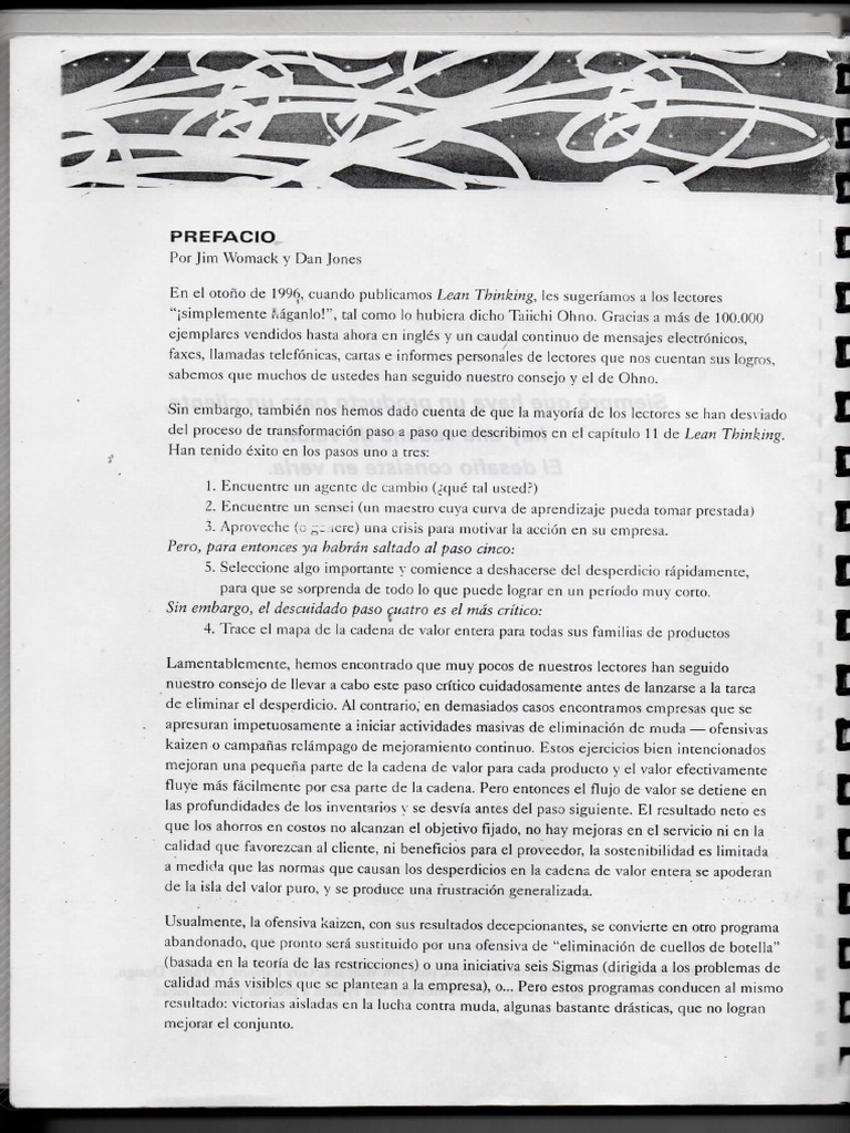 Prefacio Observar para Crear Valor | PDF