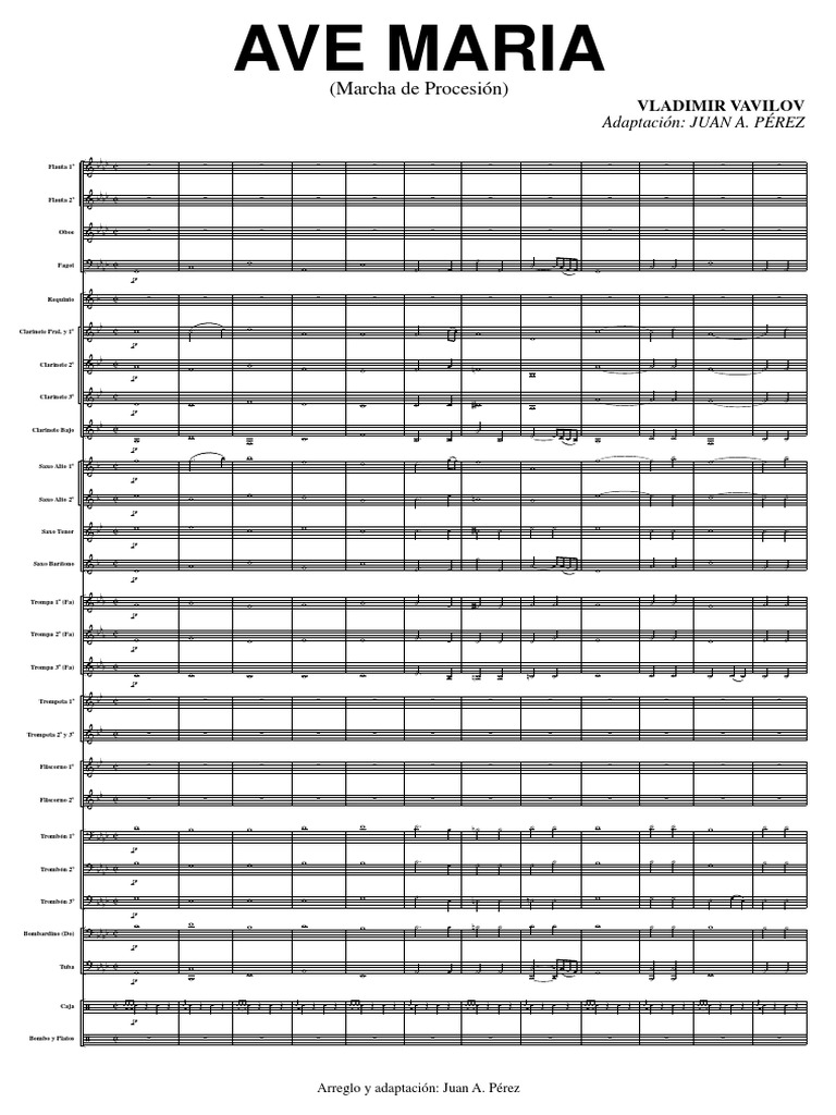 Ave Maria (arr. Juan A. Pérez).pdf | PDF