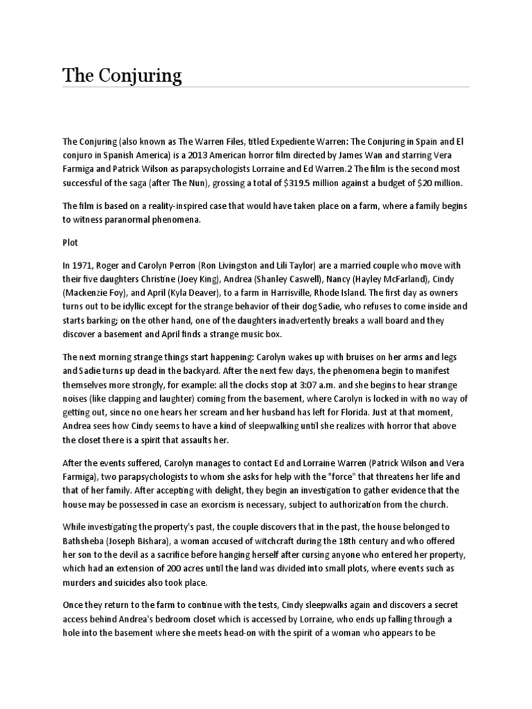 The Conjuring | PDF