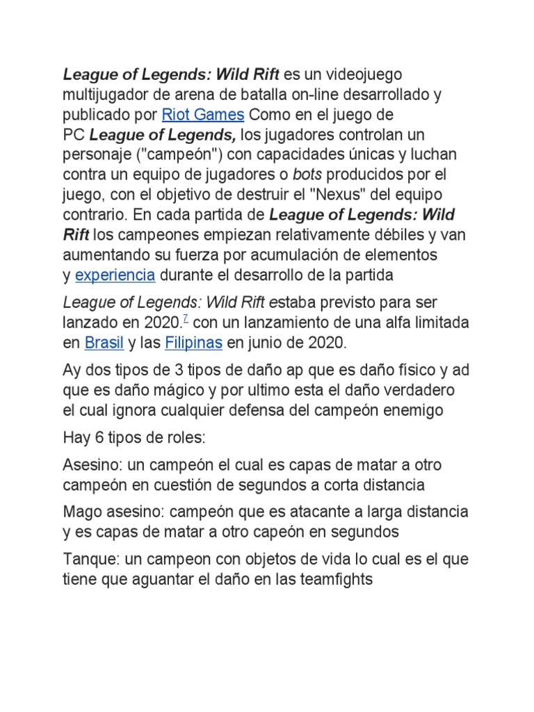 League of Leguens Wilf Rif | PDF