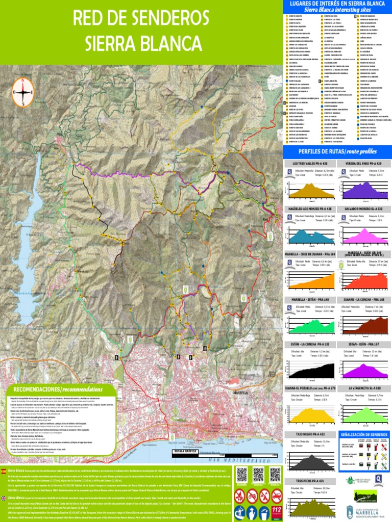 Senderos Sierra Blanca General | PDF | Accidentes geográficos fluviales ...