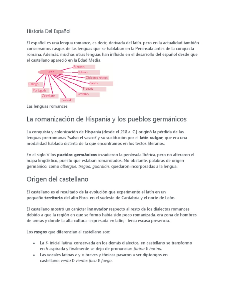 Historia de La Lengua 2022-2 Let. O11 | PDF | Lengua española | latín