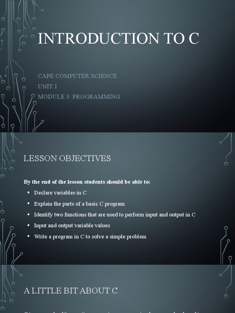 Intrduction To C Download Free Pdf C Programming Language Programming 
