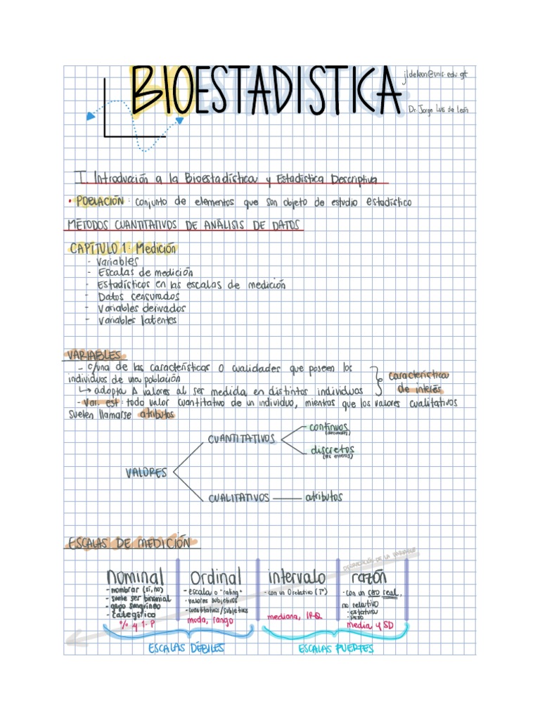 Bioestadística | PDF | Estadísticas | Metodología