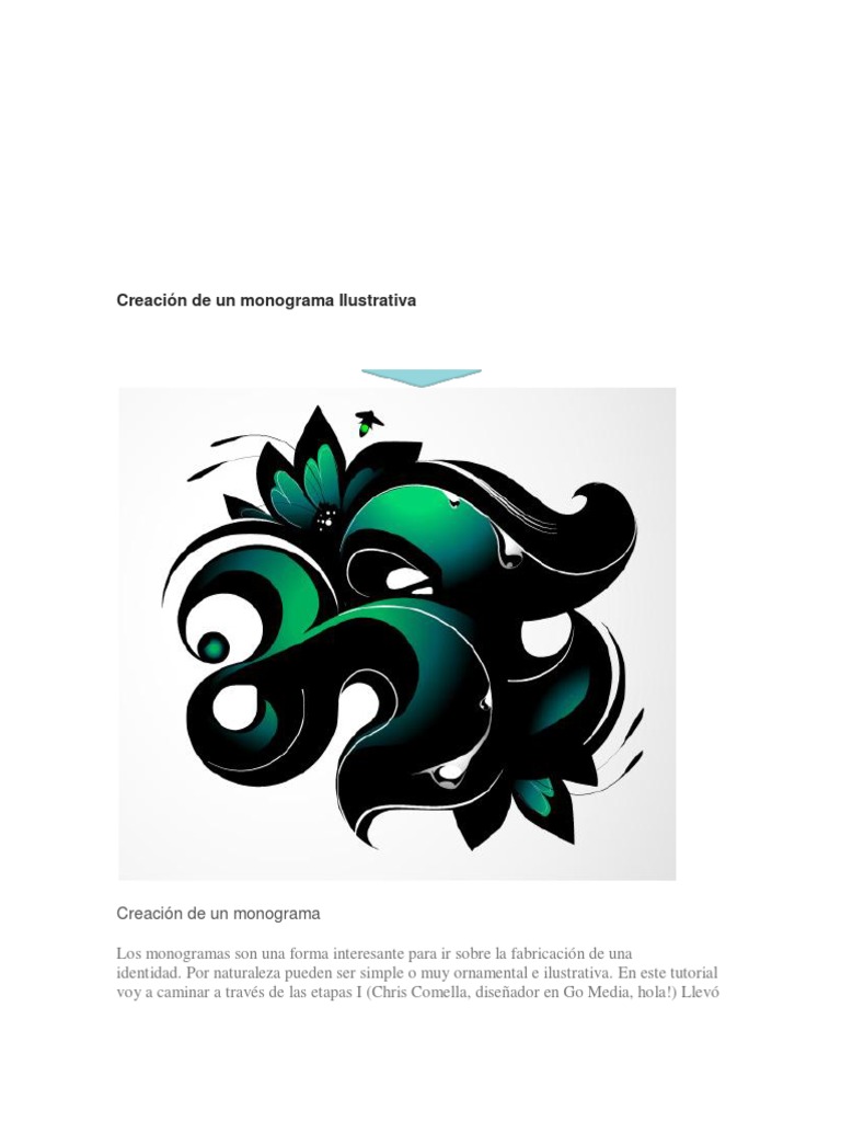 Creación de Un Monograma Ilustrativa | PDF