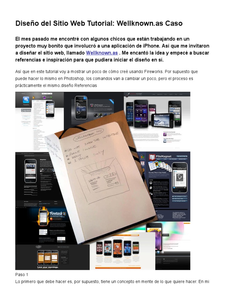 Diseño Del Sitio Web Tutorial - Wellknown PDF | PDF | Color | Elipse