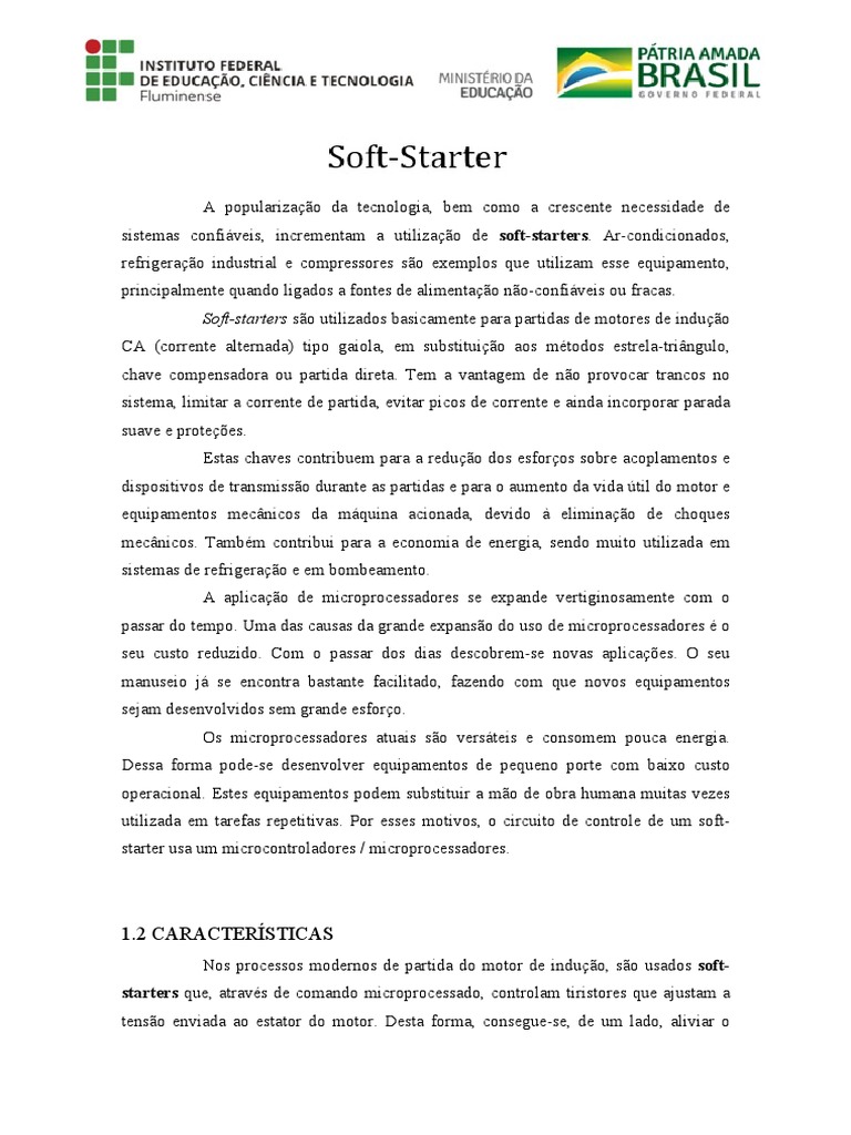 Apostila - Soft-Starter | PDF | Motores | Fusível (elétrico)