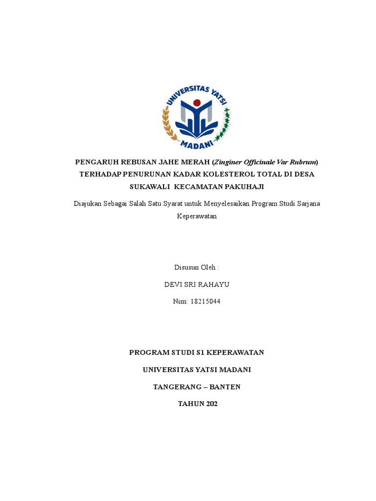 Skripsi Kolesterol Devi | PDF