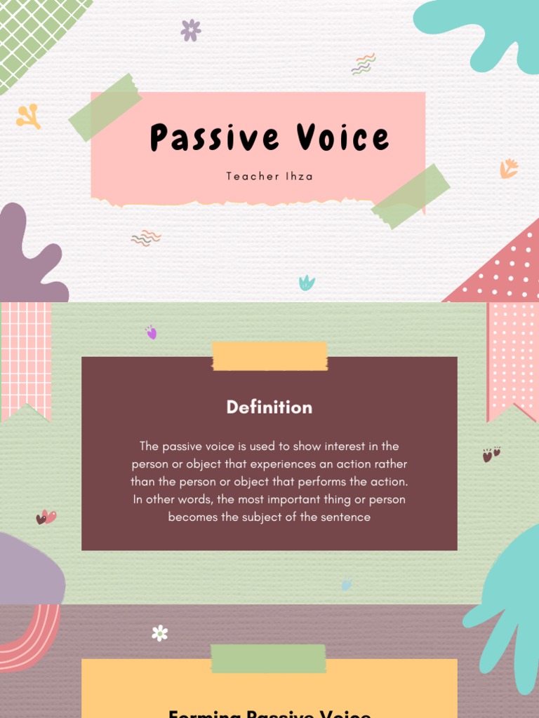Passive Voice Presentation | PDF