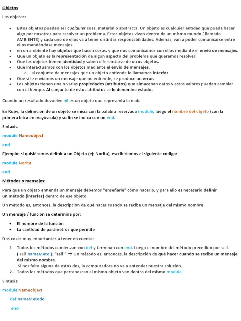 Ruby - Argentina Programa | PDF | Objeto (informática) | Herencia (Programación Orientada a Objetos)