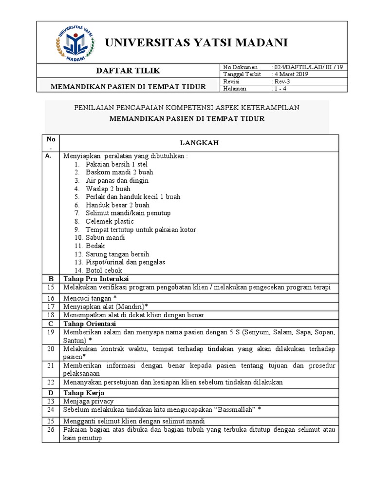 Daftil Memandikan | PDF